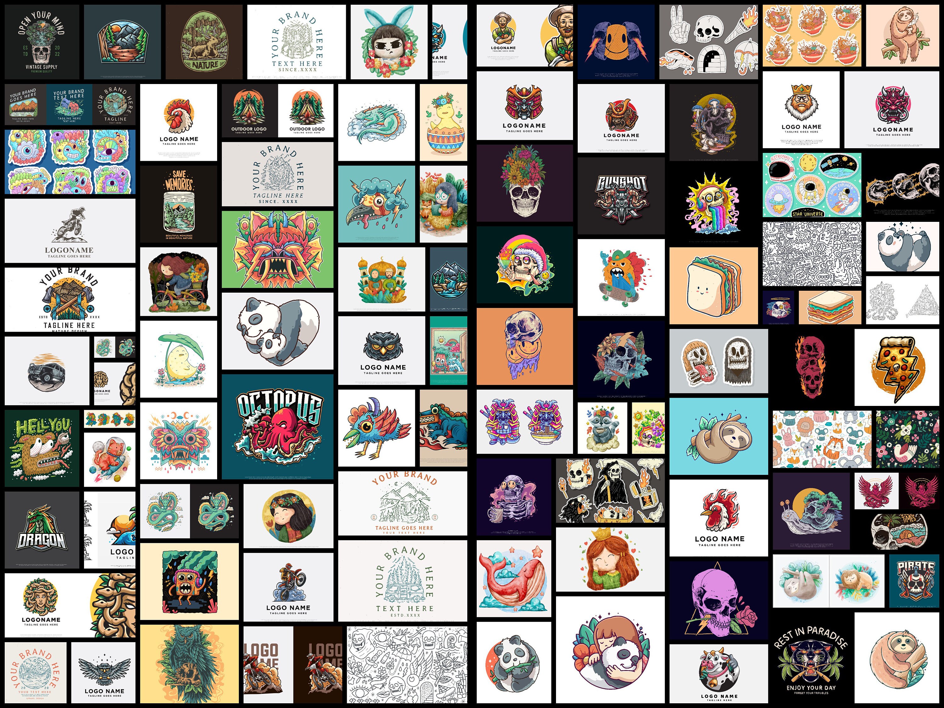 500+ Uncanny Tee Graphics - a Digital Artful Art Gift for Tshirt ...