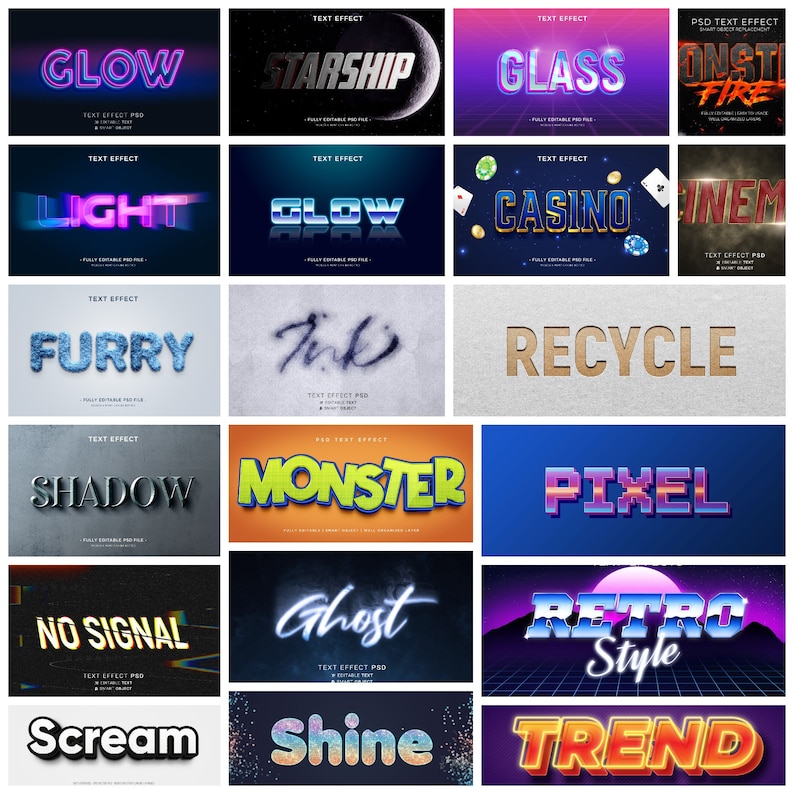 Text Template Alchemist: A Text Effects Generator Bundle - Etsy