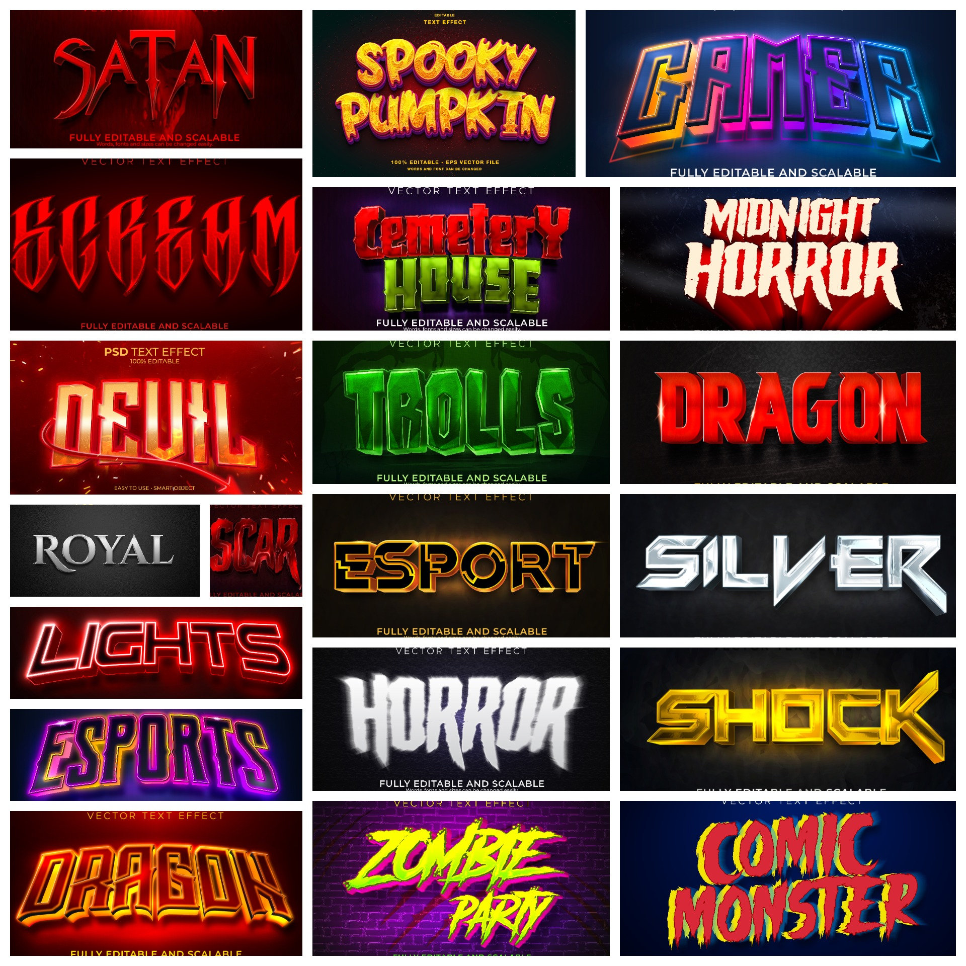 Text Template Alchemist: A Text Effects Generator Bundle - Etsy