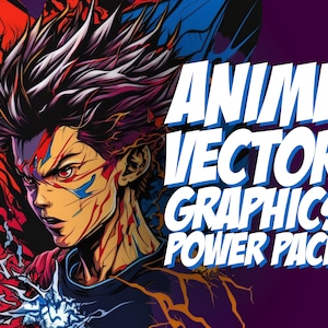 Anime Vector Graphics Bundle - Hundreds of Editable Anime Collective in ...