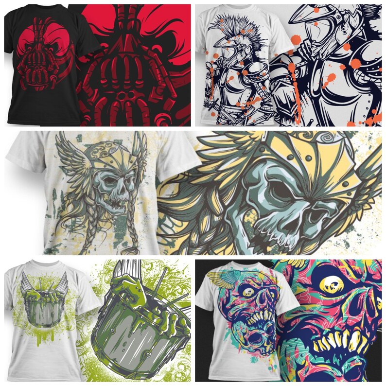 50 Legendary Monster Graphics for Your Halloween Shirt Print on Demand ...