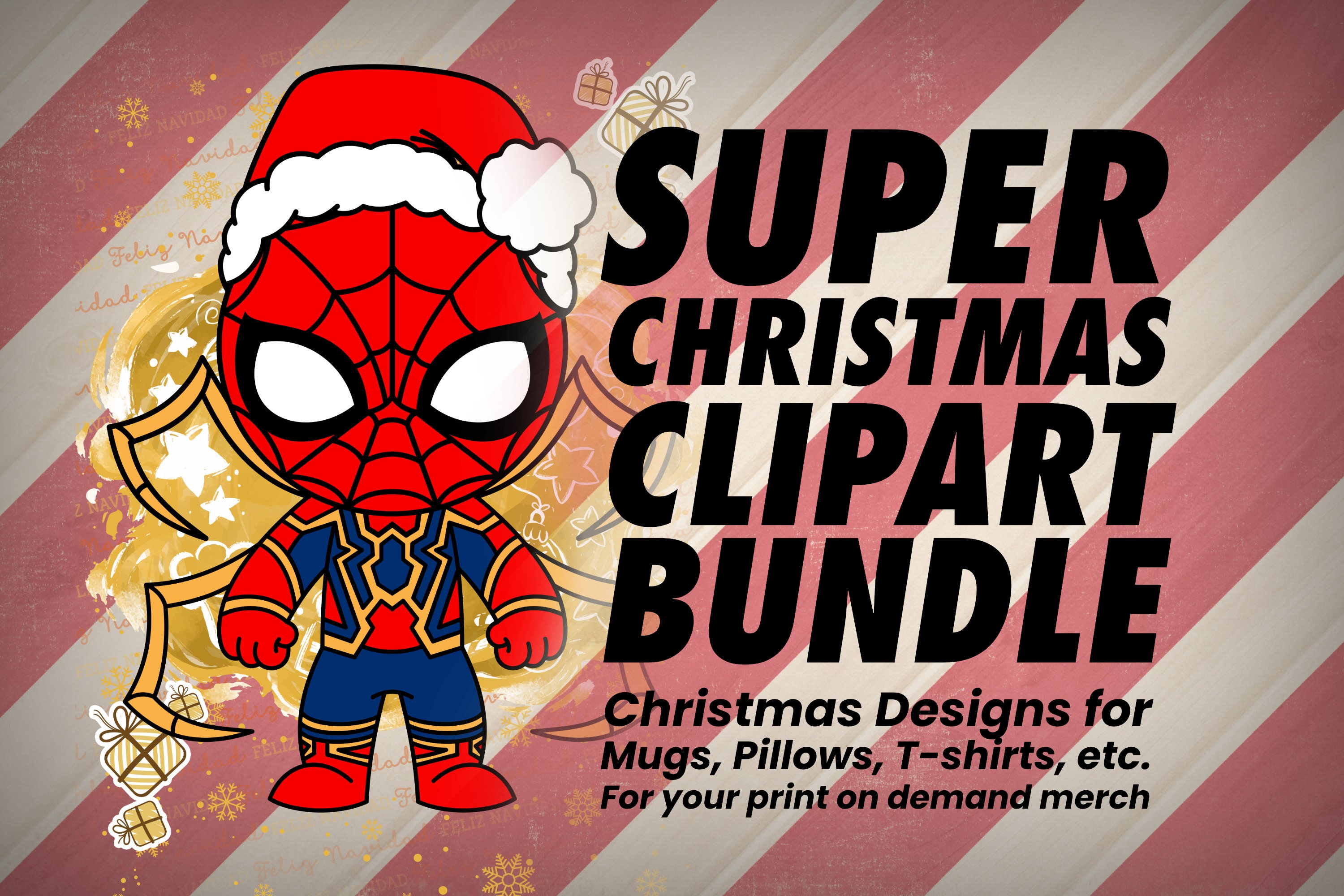 Super Christmas Clipart Bundle Jam-packed Collections of Christmas ...