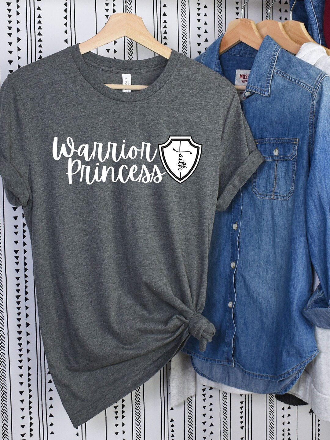 Warrior Princess of Faith Scripture T-shirt, Bible Verse Tee, Christian ...