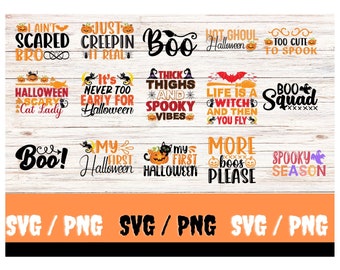 Halloween - SVG - PNG - 10 Pack Bundle - Etsy