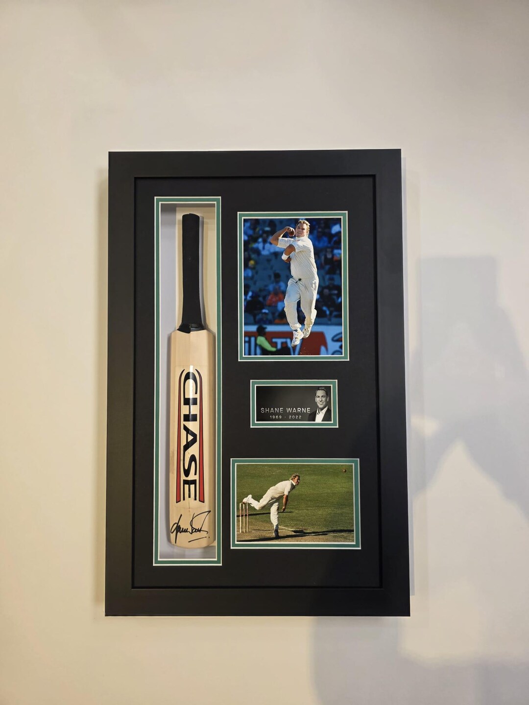 Shane Warne Signed Miniature Cricket Bat - Etsy