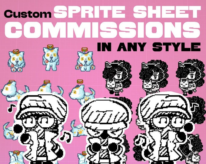 Custom Sprite Sheet Commissions in Any Style - Etsy