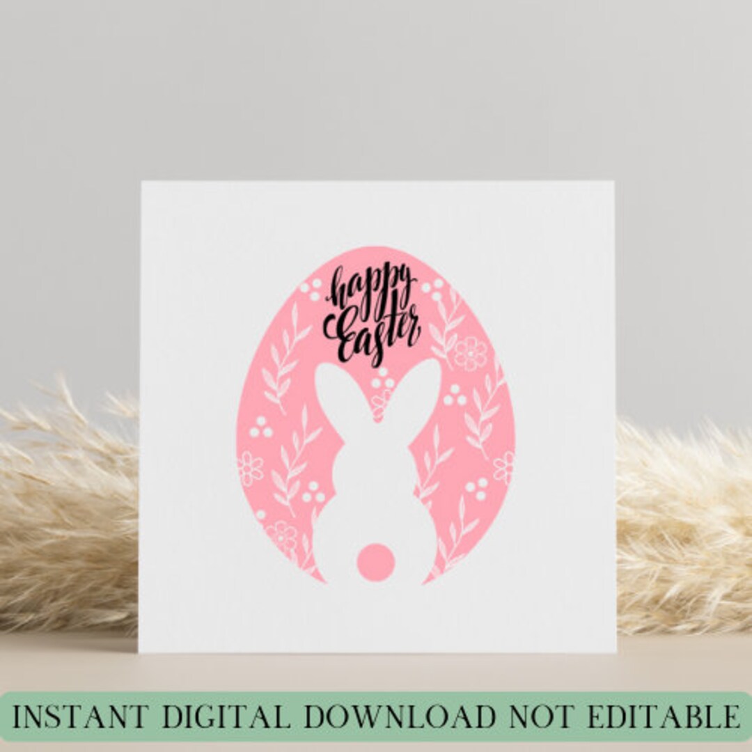 Printable Tag, Bunny Egg, Easter Printable Tags, 2 Inch Tags, Favor ...
