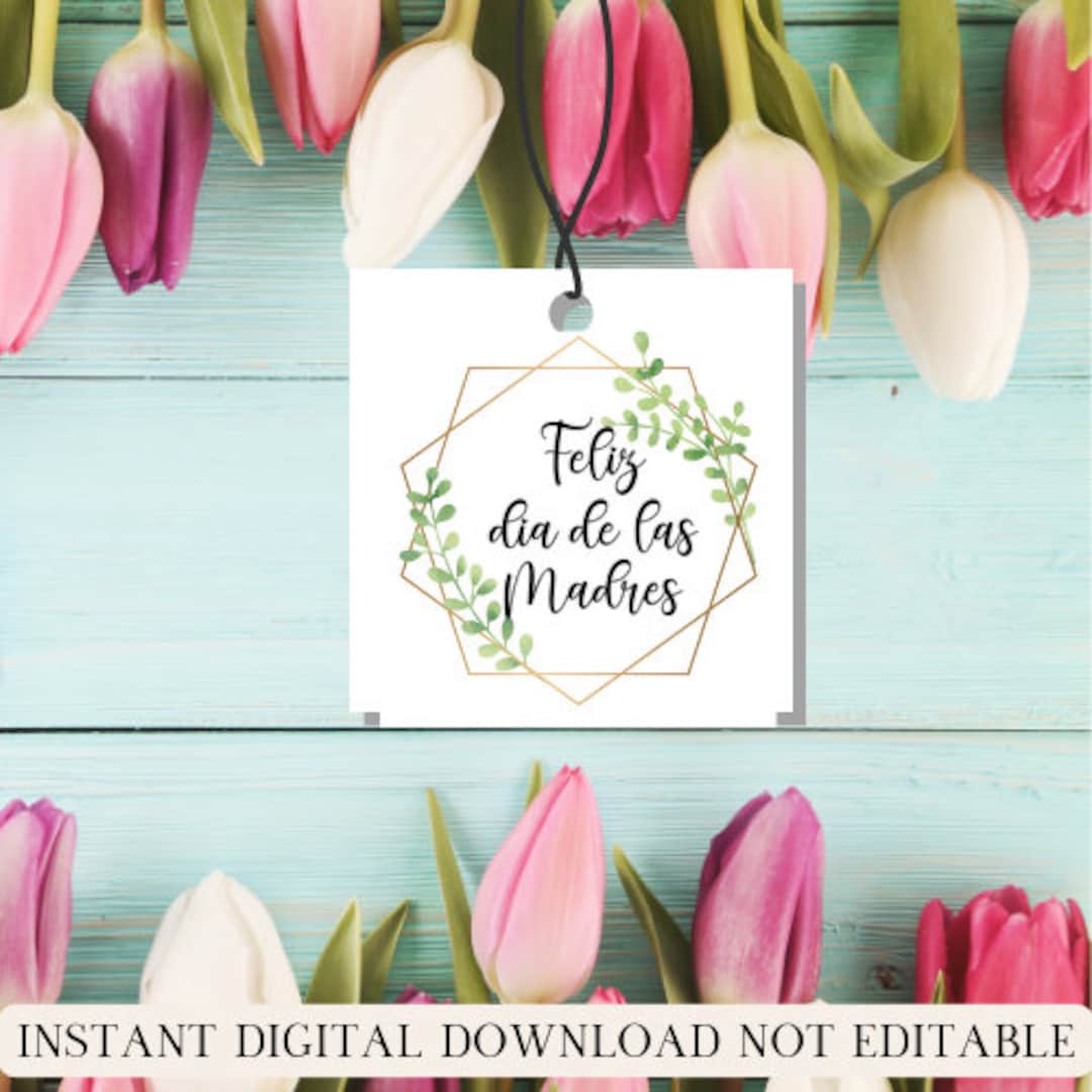 Printable Tags, Feliz Dia De La Mama, Regalo Del Dia De Las Madres ...