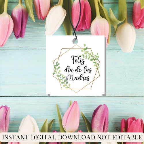 Printable Tags, Feliz Dia De La Mama, Regalo Del Dia De Las Madres ...