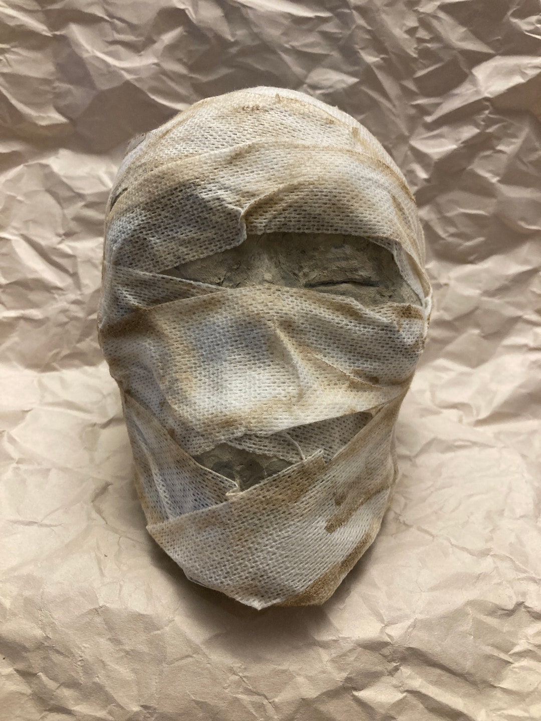 The Mummies Sleepy Mummy Mini Mask Halloween Decor - Etsy