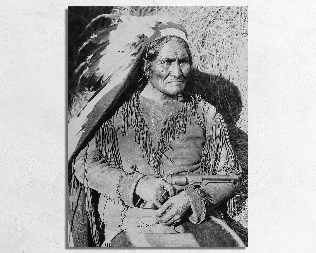 Geronimo 1900, Vintage Photo Print of Indian Geronimo With a Dance ...