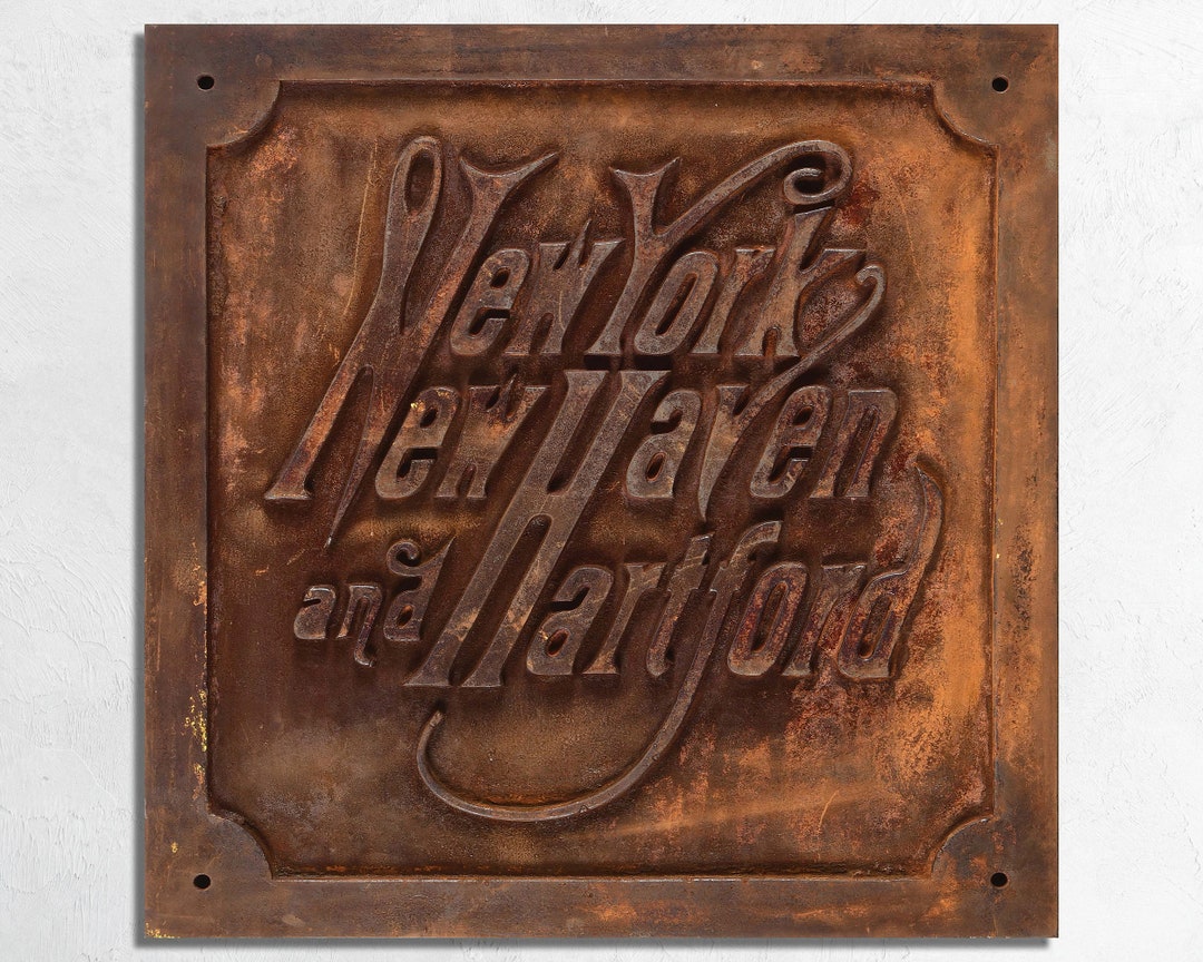 Vintage Railroad Sign Print: Rusted Steampunk Wall Art - Etsy