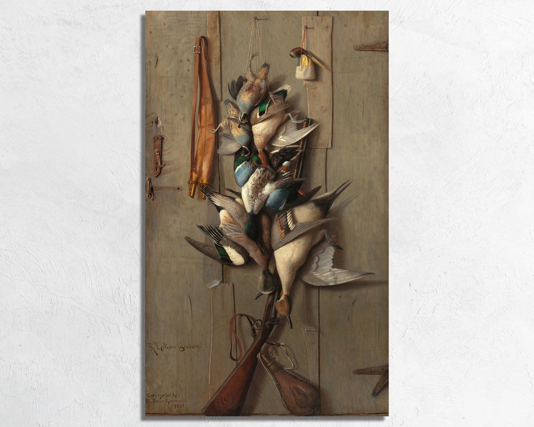 Vintage Duck Hunting Still Life Print: Richard Labarre Goodwin, Hunting ...