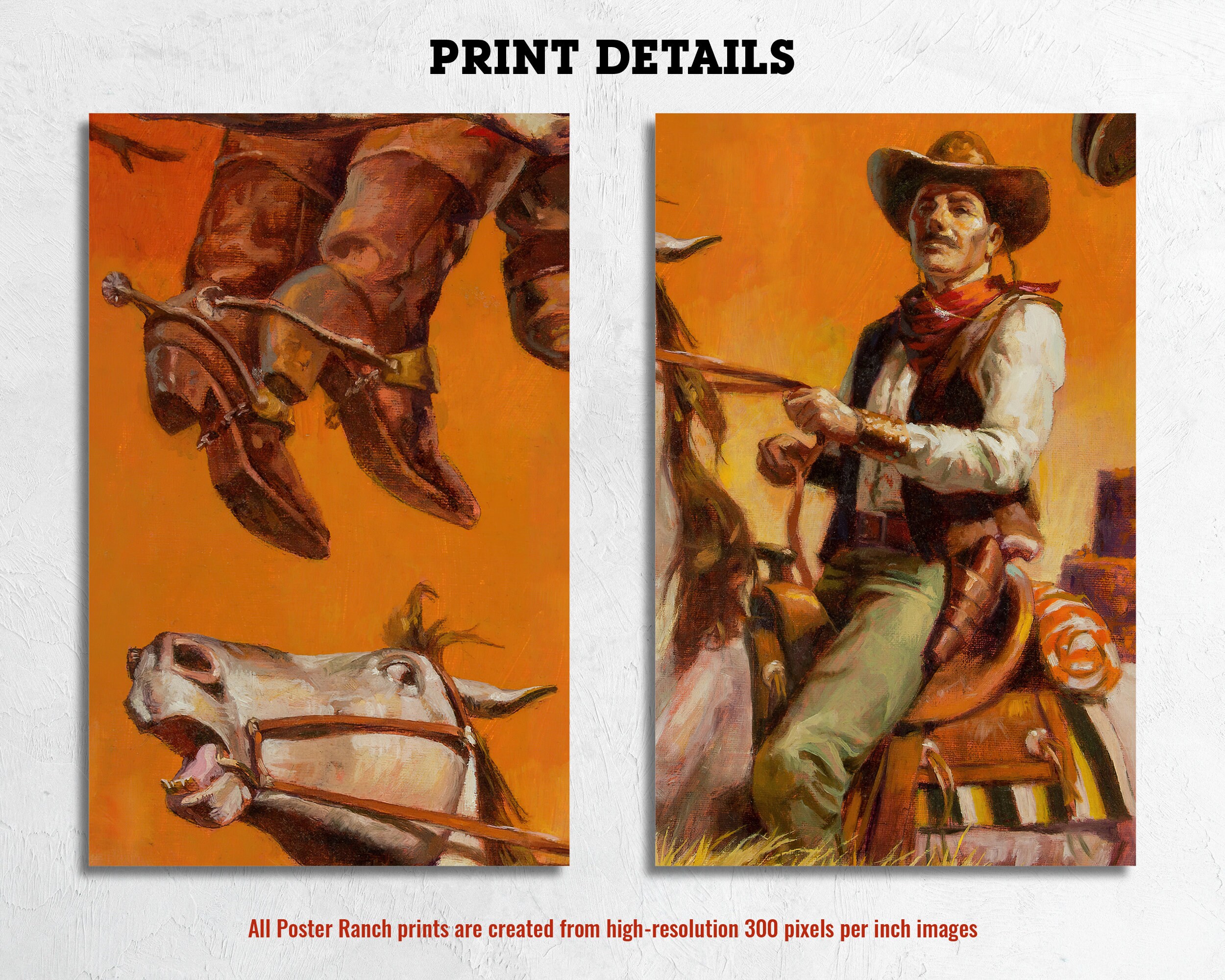 Vintage Frontier Justice Western Pulp Book Cover Poster, Classic ...