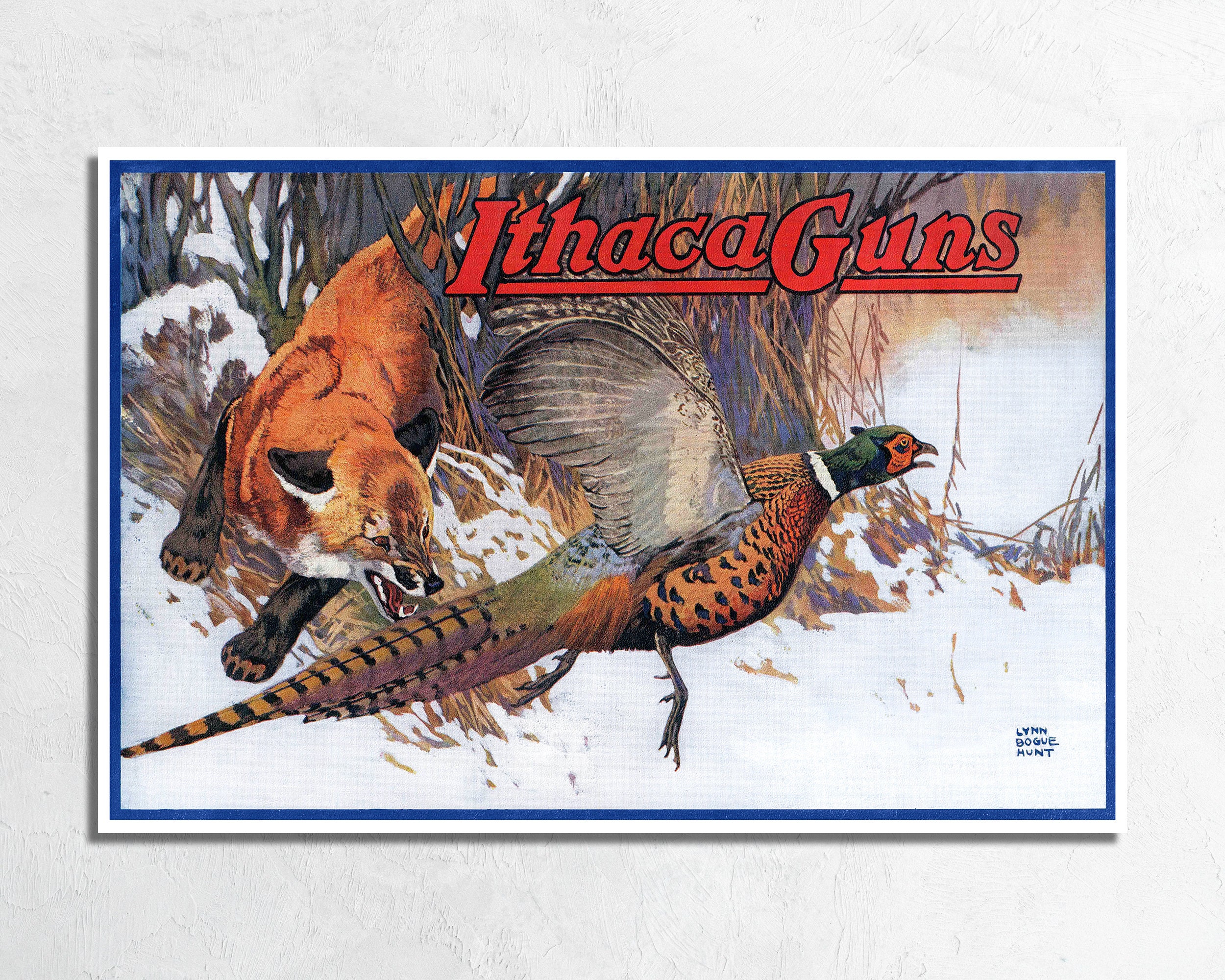 Vintage 1919 Ithaca Guns Catalog Cover With Fox and Pheasant ...