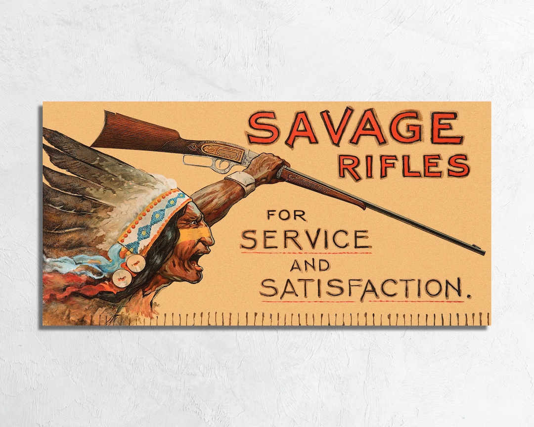 Savage Rifles Poster Print C1905, Vintage Savage Arms Catalog Cover ...