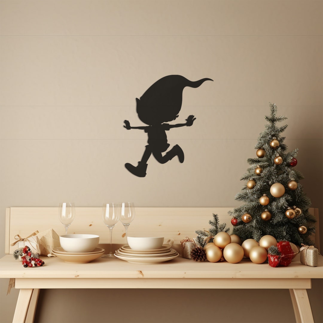 Christmas Elves Metal Wall Art Cute Elf Decor for Holiday - Etsy
