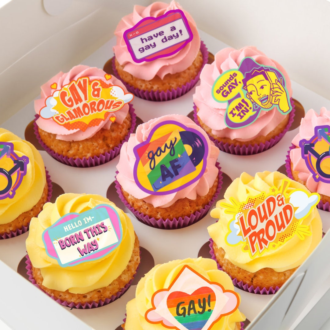 Gay Cake Toppers, Pride Cake Toppers, Pride Cake, LQBTQ Cake, Pride ...