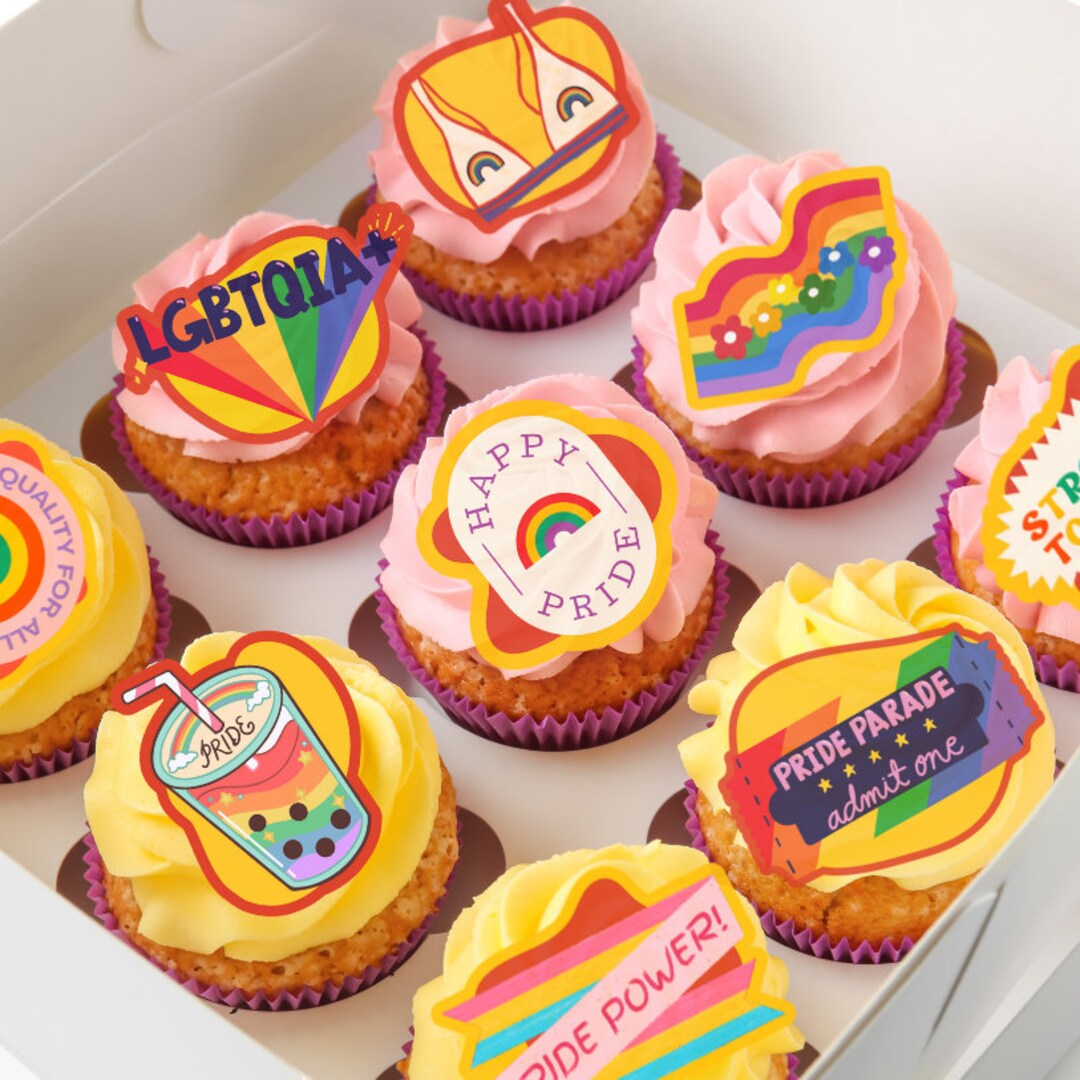 Pride Cake Decorations for Pride Themed Party, LGBTQ Cake Toppers - Etsy