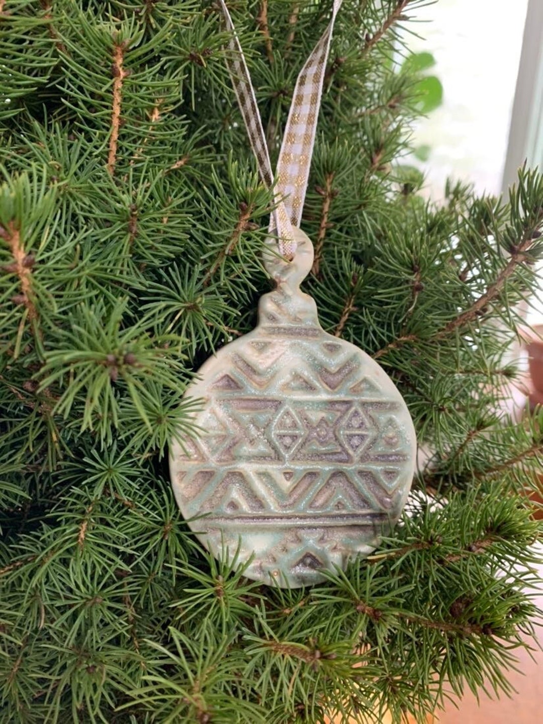 Handmade Southwestern Ceramic Christmas Ornament - Etsy