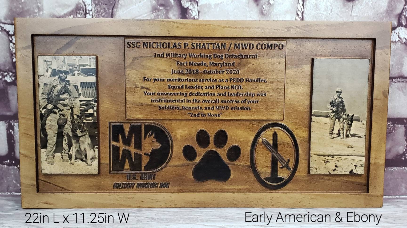 Customizable K9 and Handler Police Officer Law Enforcement Memorial ...