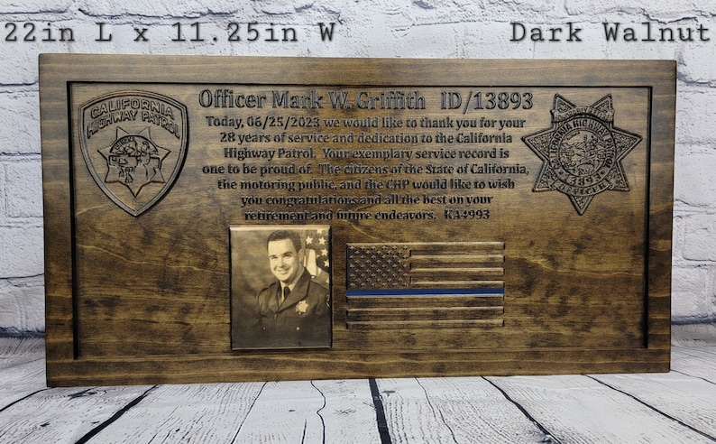Customizable K9 and Handler Police Officer Law Enforcement Memorial ...