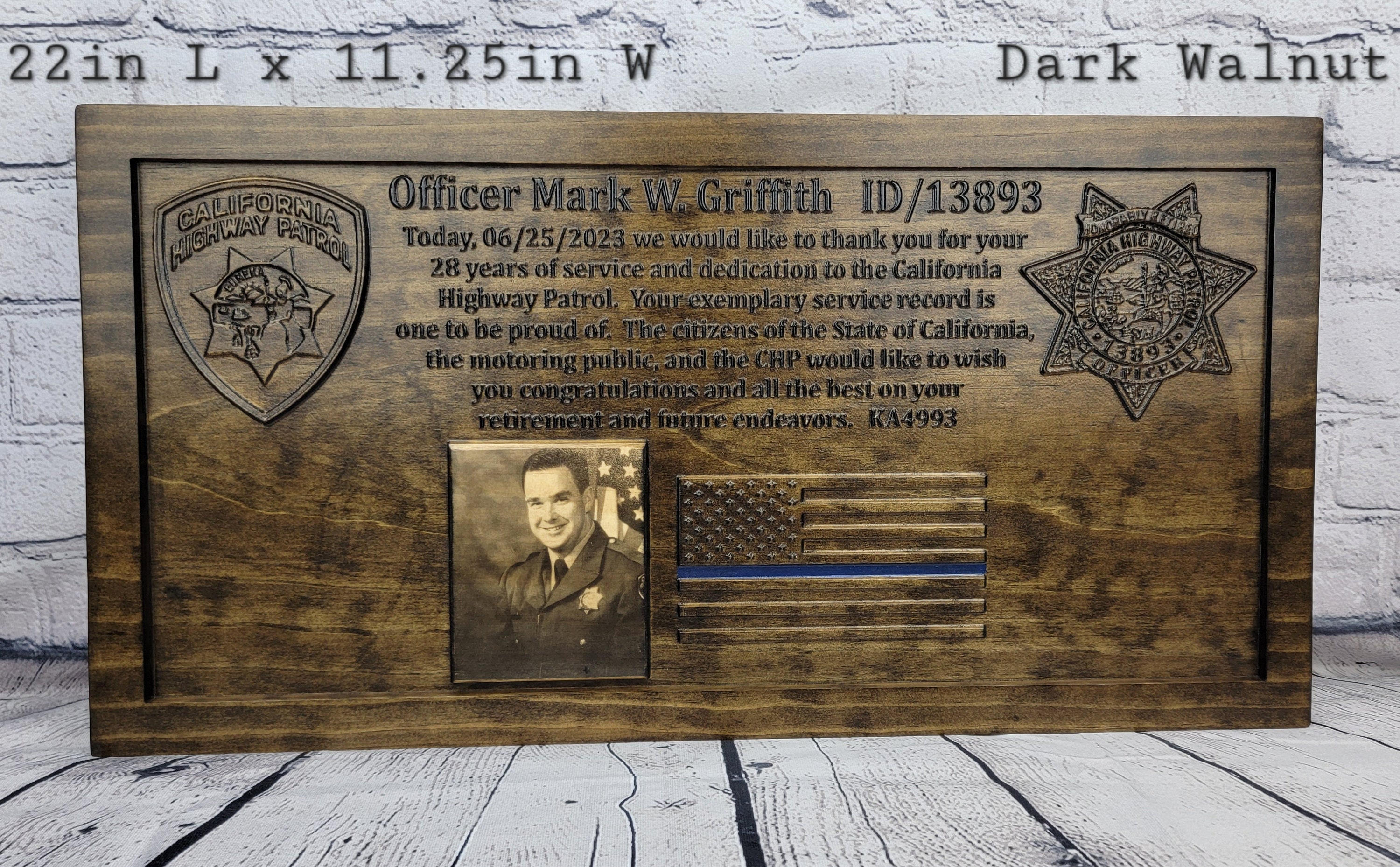 Customizable K9 and Handler Police Officer Law Enforcement Memorial ...