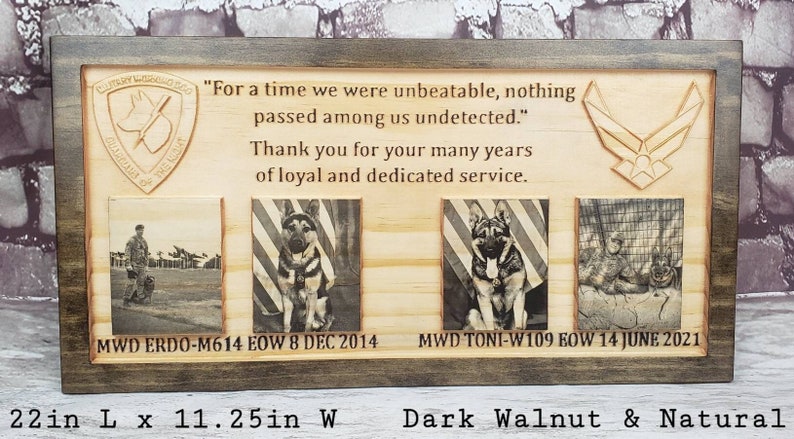 Customizable K9 and Handler Police Officer Law Enforcement Memorial ...