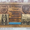 Customizable K9 and Handler Police Officer Law Enforcement Memorial ...