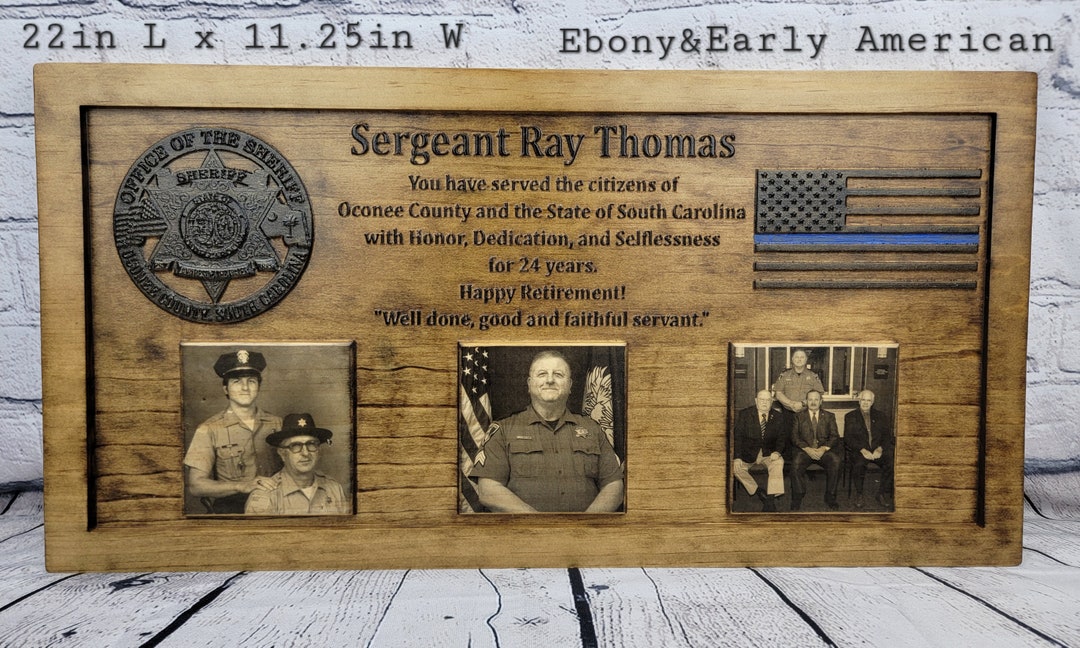 Customizable K9 and Handler Police Officer Law Enforcement Memorial ...