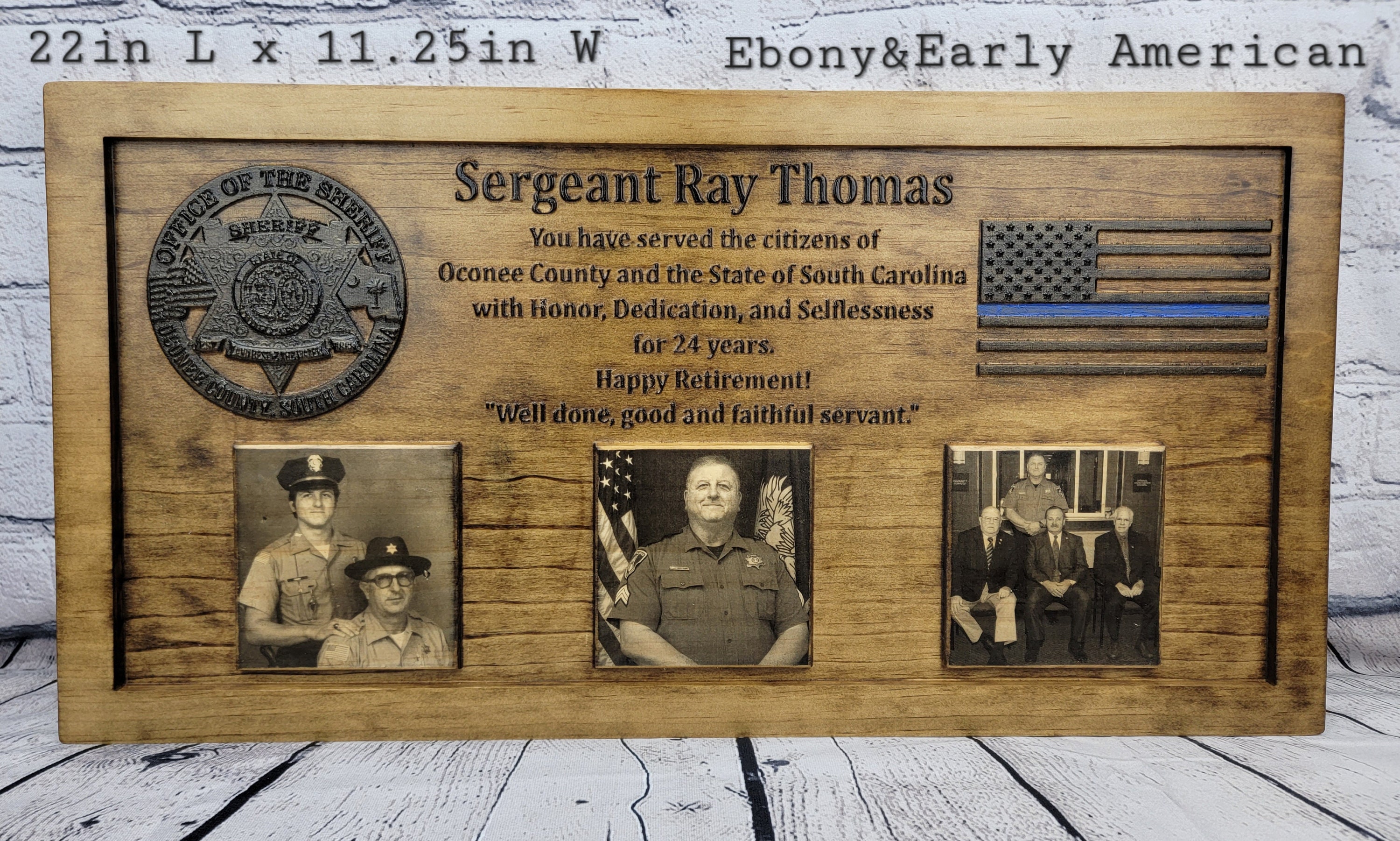 Customizable K9 and Handler Police Officer Law Enforcement Memorial ...