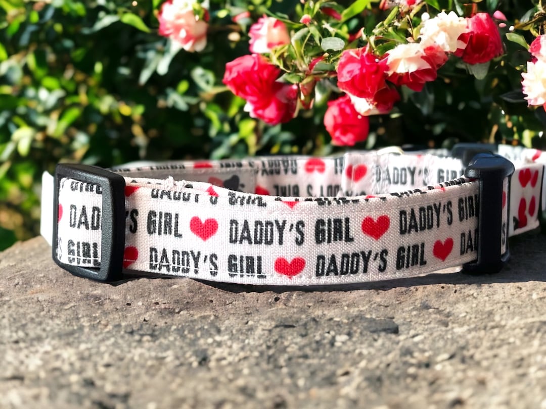 Daddy’s Girl - Dog Collar, Adjustable - Handmade - Etsy
