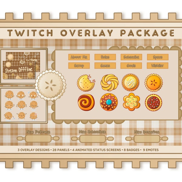 Cookie Overlays for Twitch - Etsy UK
