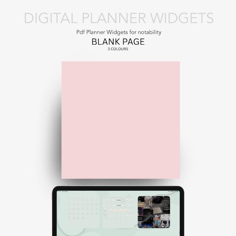 Notability Digital Planner Widgets | Pastel Minimalist IOS Theme Pack ...