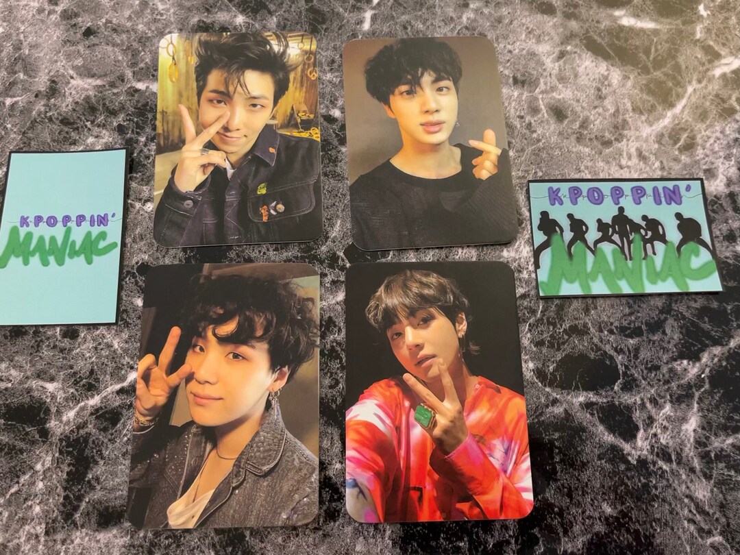 BTS OFFICIAL PHOTOCARDS Large Pcs Rm Kim Namjoon Kim Seokjin Jin Suga ...