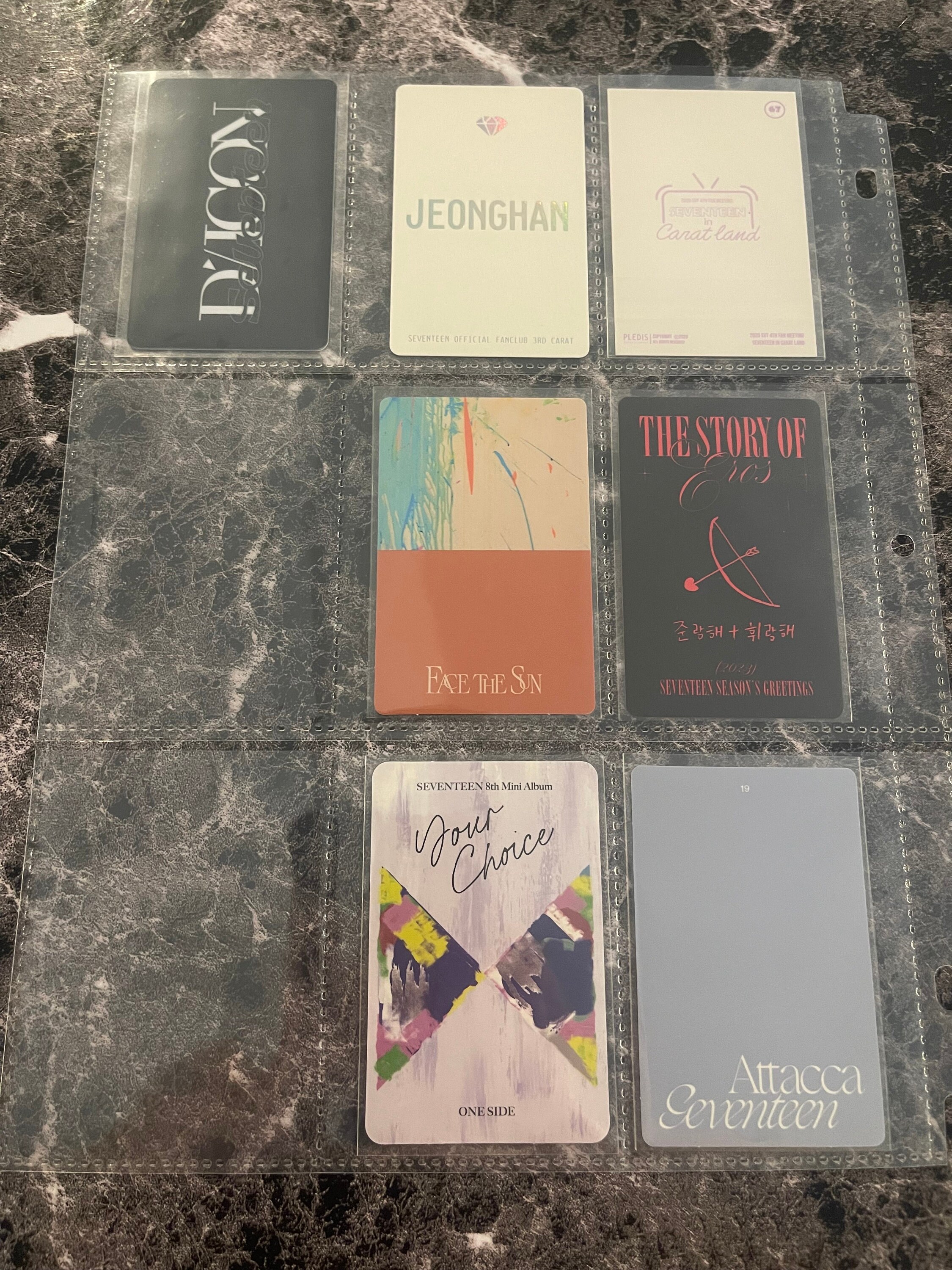 SEVENTEEN OFFICIAL PHOTOCARDS Misc Fanclub Caratland Sg 2023 Face the ...
