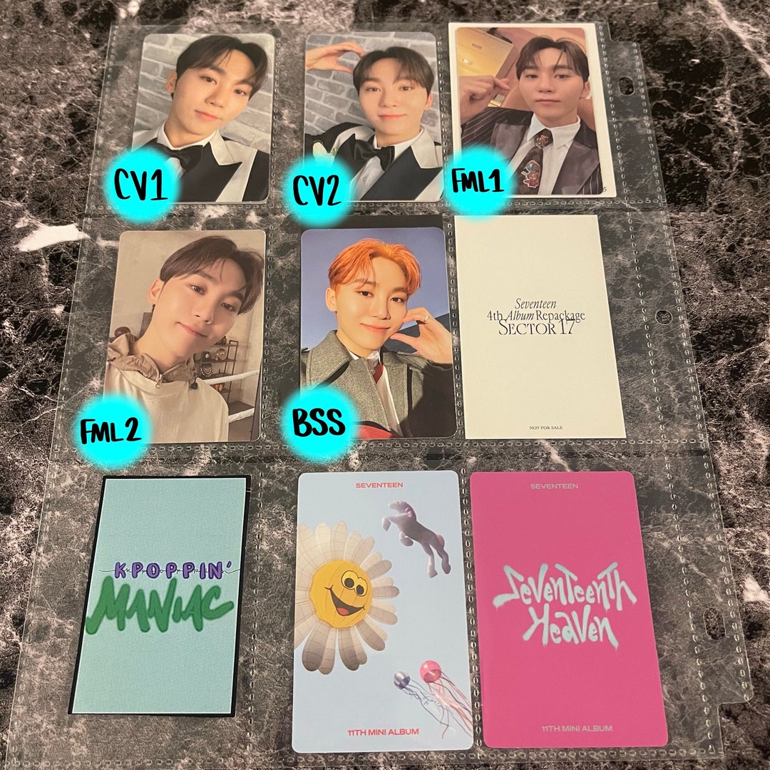 SEVENTEEN OFFICIAL PHOTOCARDS - Misc - Seungkwan - Etsy