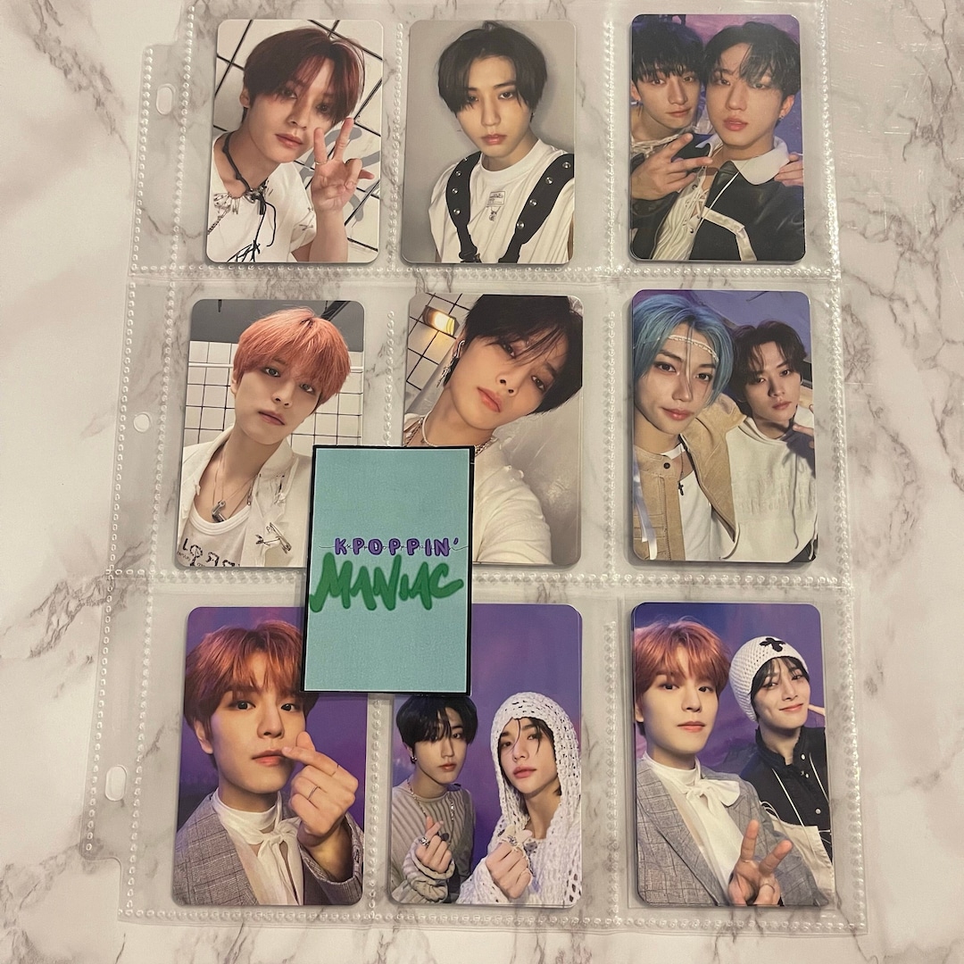 STRAYKIDS OFFICIAL PHOTOCARDS - Rockstar - Postcard - Bang Chan Lee Know Changbin Hyunjin Han ...
