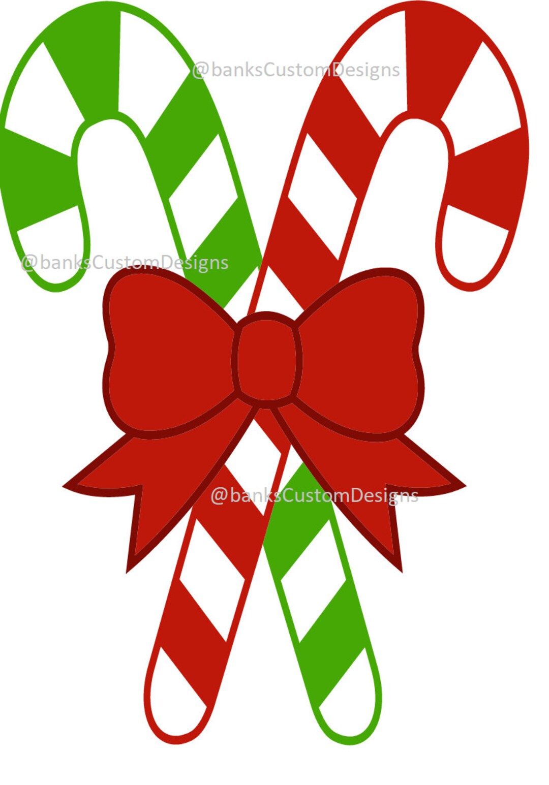 Candy Cane SVG - Etsy