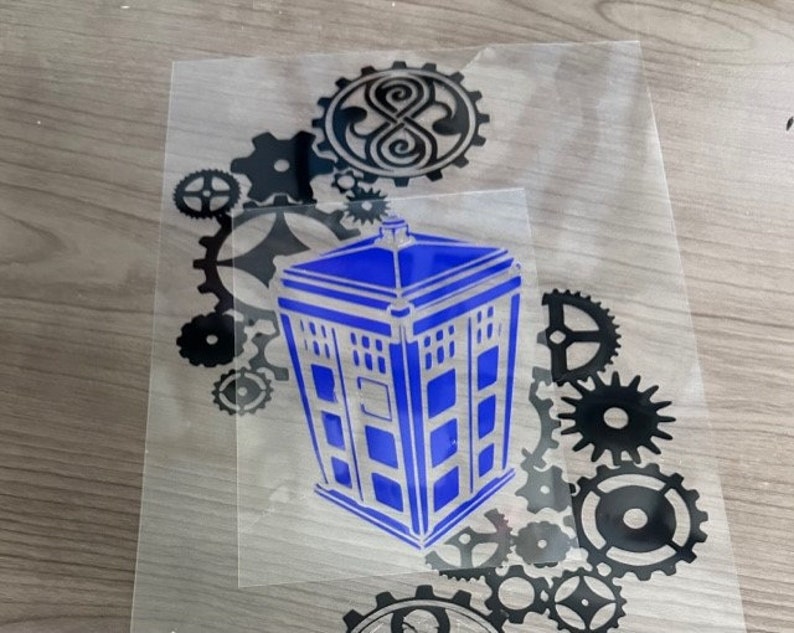 Tardis and Gears SVG - Etsy UK