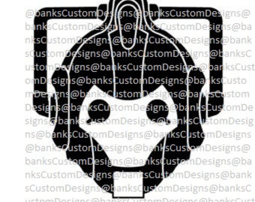 Detailed Cyberman SVG File - Etsy