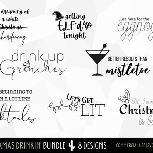 Christmas Pub Crawl SVG Bundle - 8 Designs! | Christmas Drink PNG ...