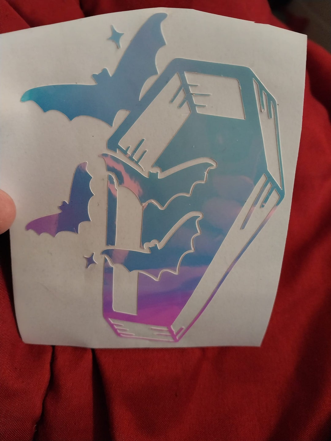 Batty Coffin Decal - Etsy