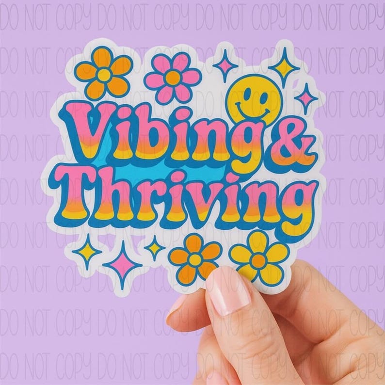 Vibing and Thriving Png, Funny Self Love Png, Trendy Shirt Design, Self ...