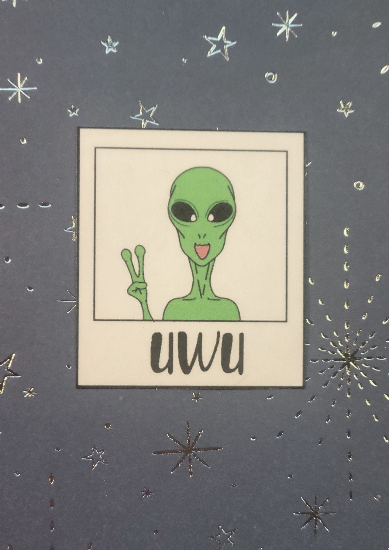 Alien Uwu Sticker - Etsy