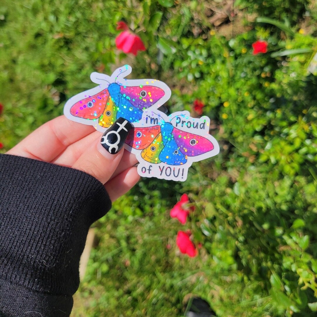 Pride Moth Sticker Pride Month - Etsy