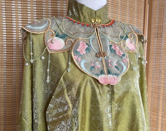 Hanfu Accessories, Bead Tassels, Cloud Shoulder, Embroidered Yunjian ...