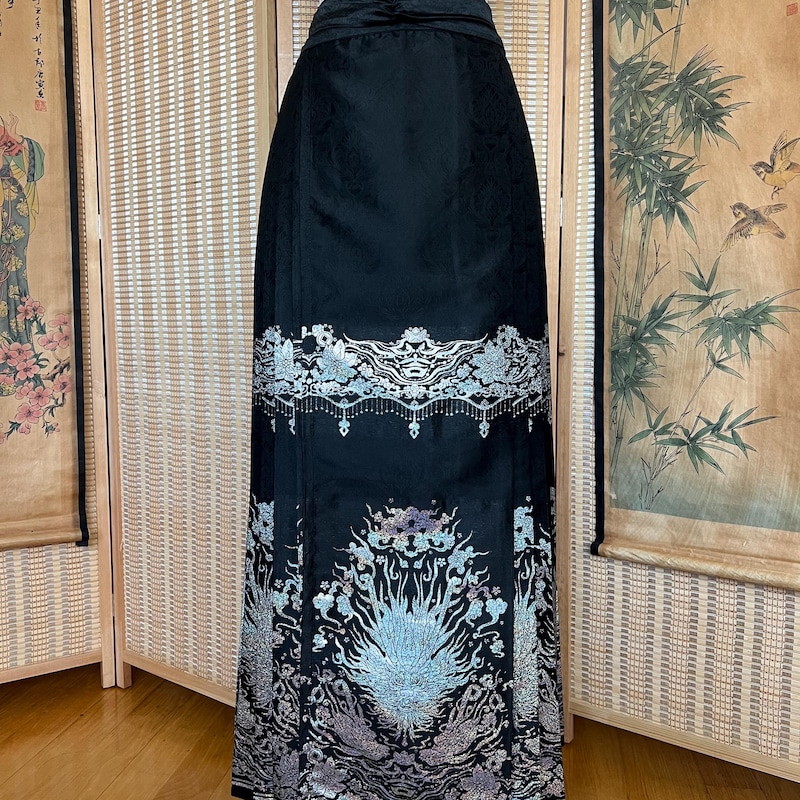 Hanfu Black Skirt - Etsy UK