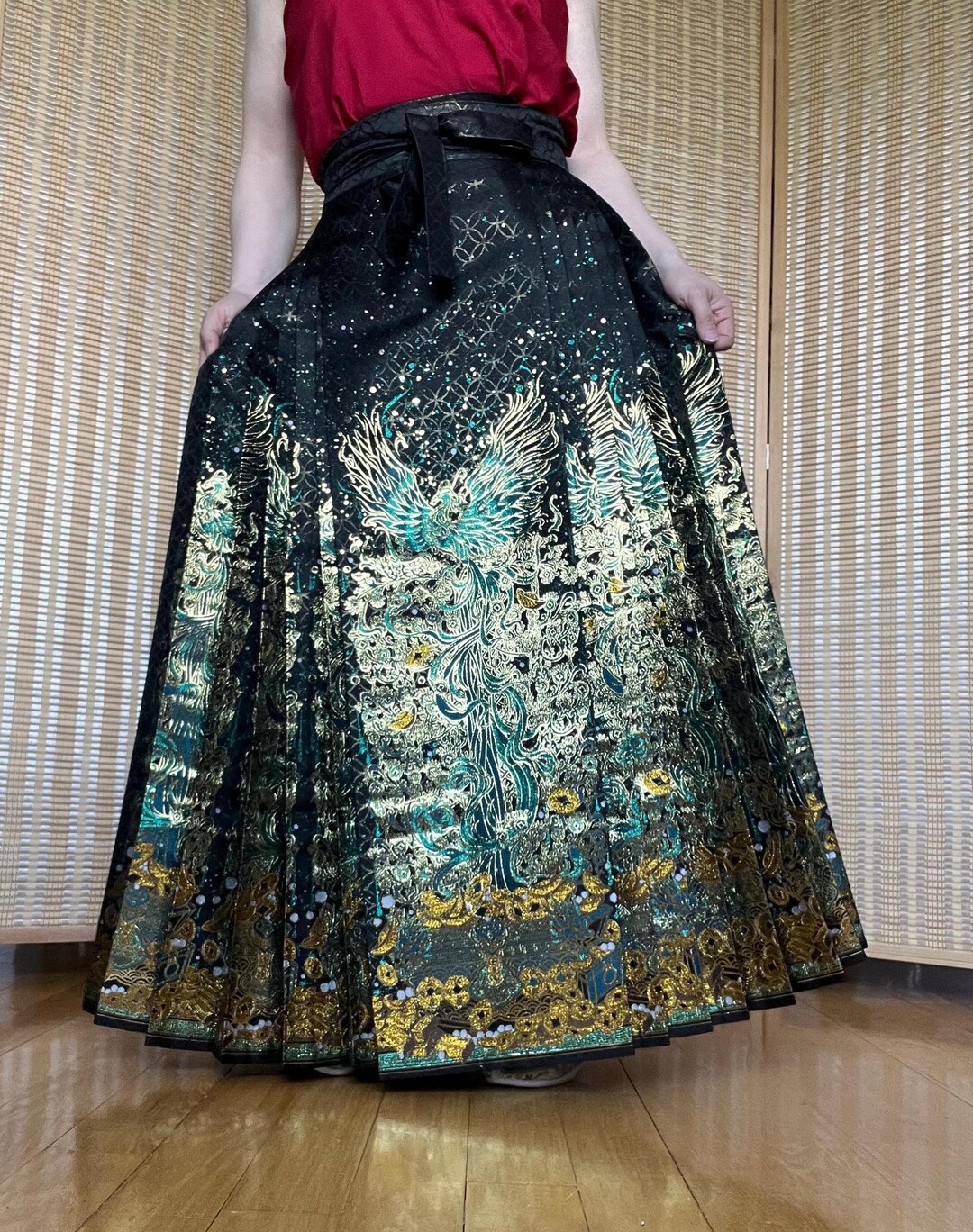 Women Hanfu, Luxury Gold Thread Brocade, Phoenix Hanfu Skirt, Ming ...