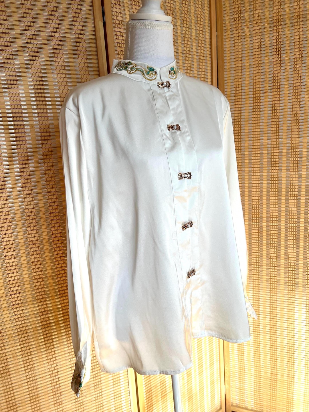 Chinese Hanfun Top, White Hanfu Top, Women Hanfu Shirt, Asian Style ...